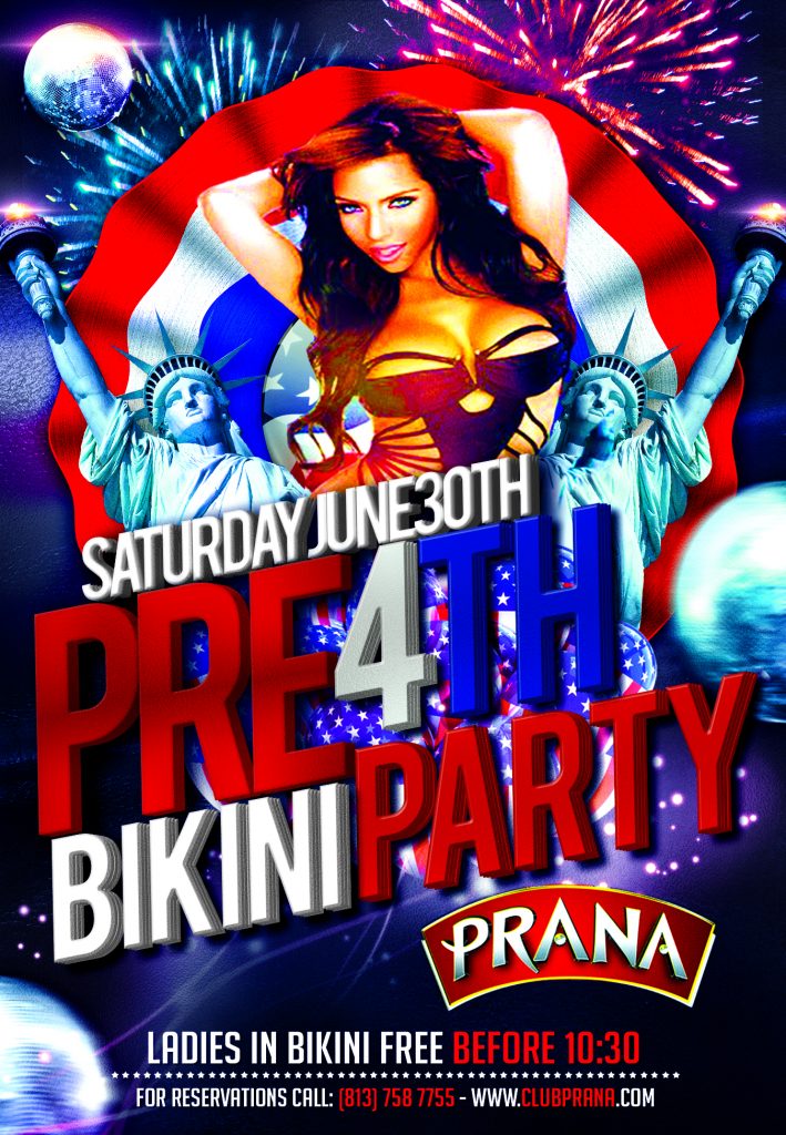 Pre 4th Bikini Party Club Prana