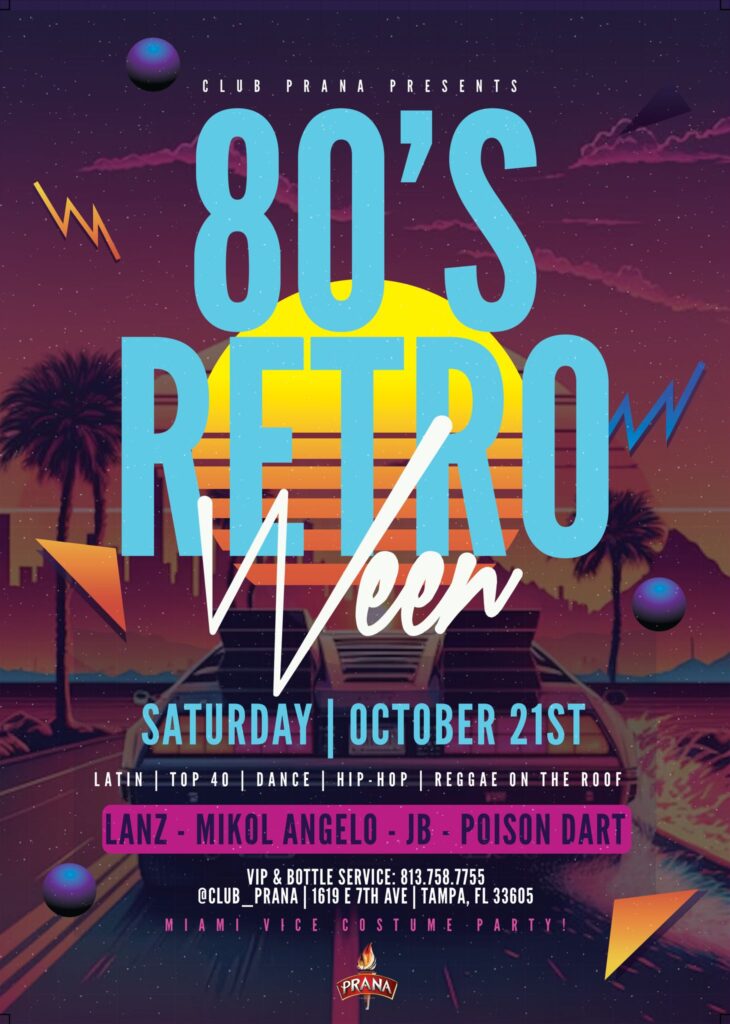 Miami Vice Costume Party | Club Prana
