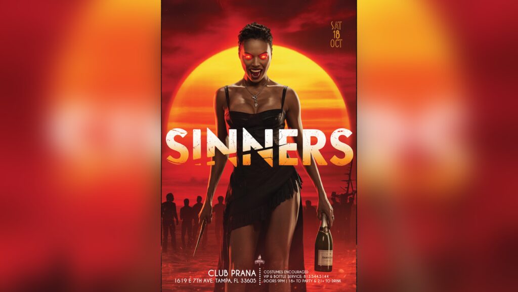 Sinners Halloween Party | Sat, Oct 18 | Club Prana